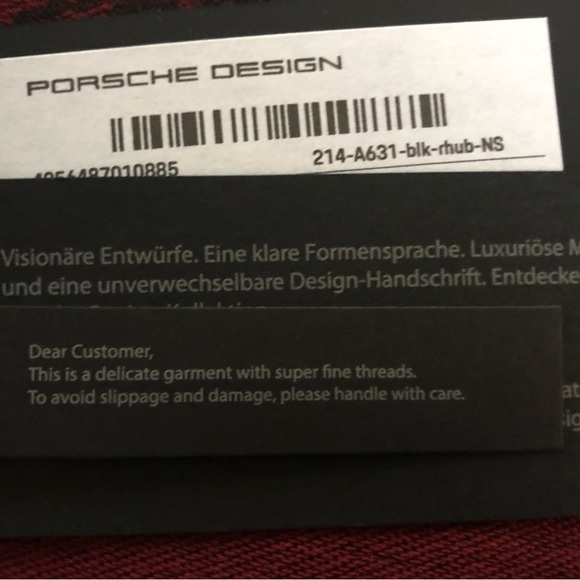Porsche Design | Accessories | Porsche Design Scarf Made In Italy New ...